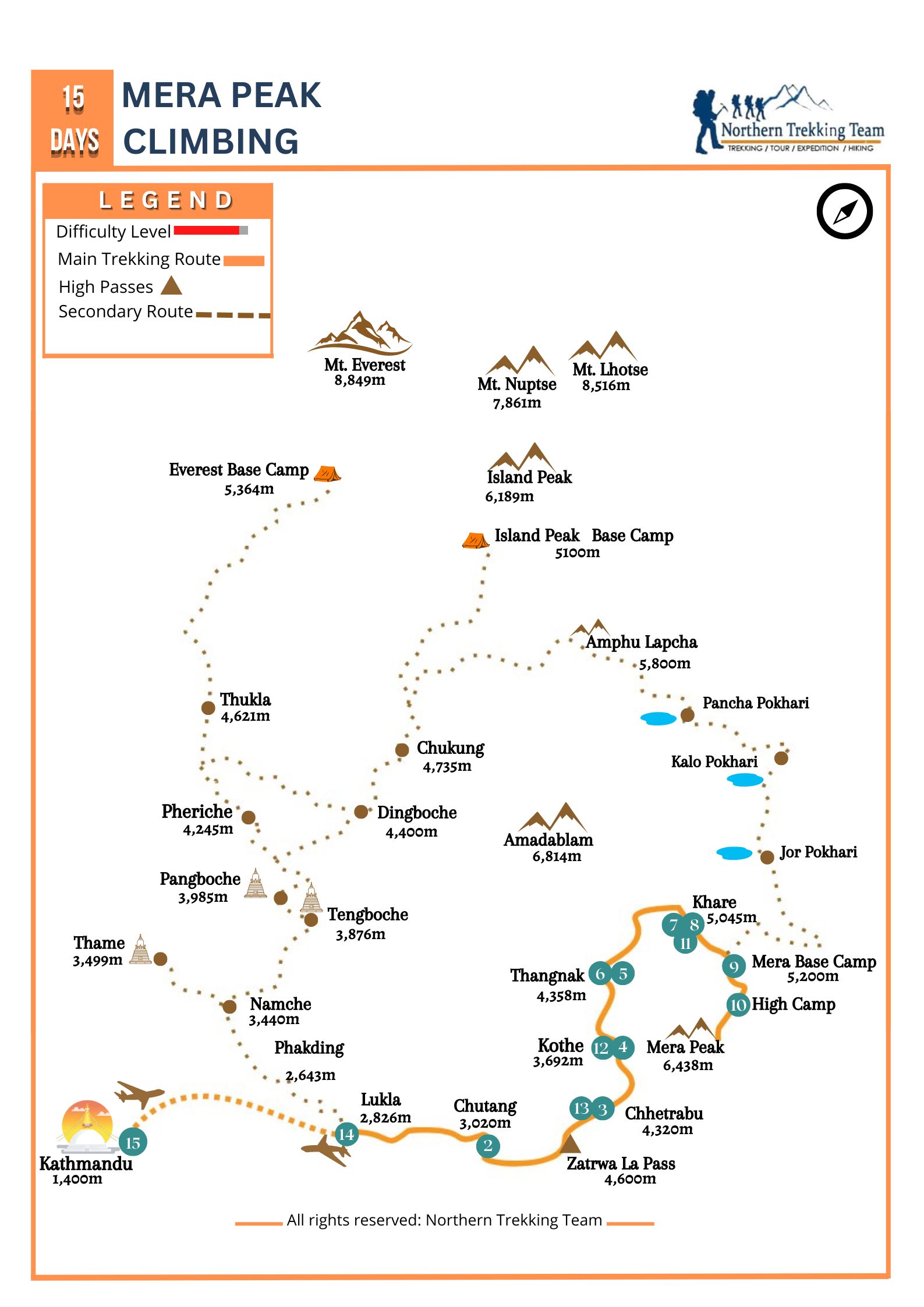 Mera Peak Climbing 15 Days, Mera peak climbing cost and itinerary ...